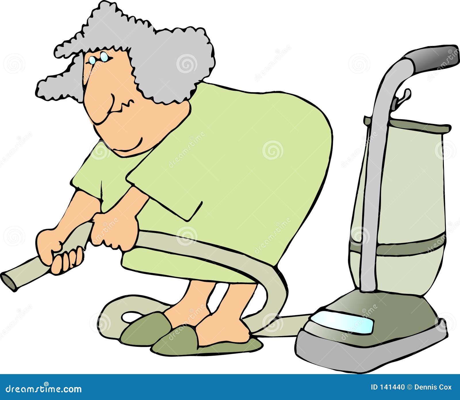 Vacuum Woman stock illustration. Illustration of vacuum - 141440