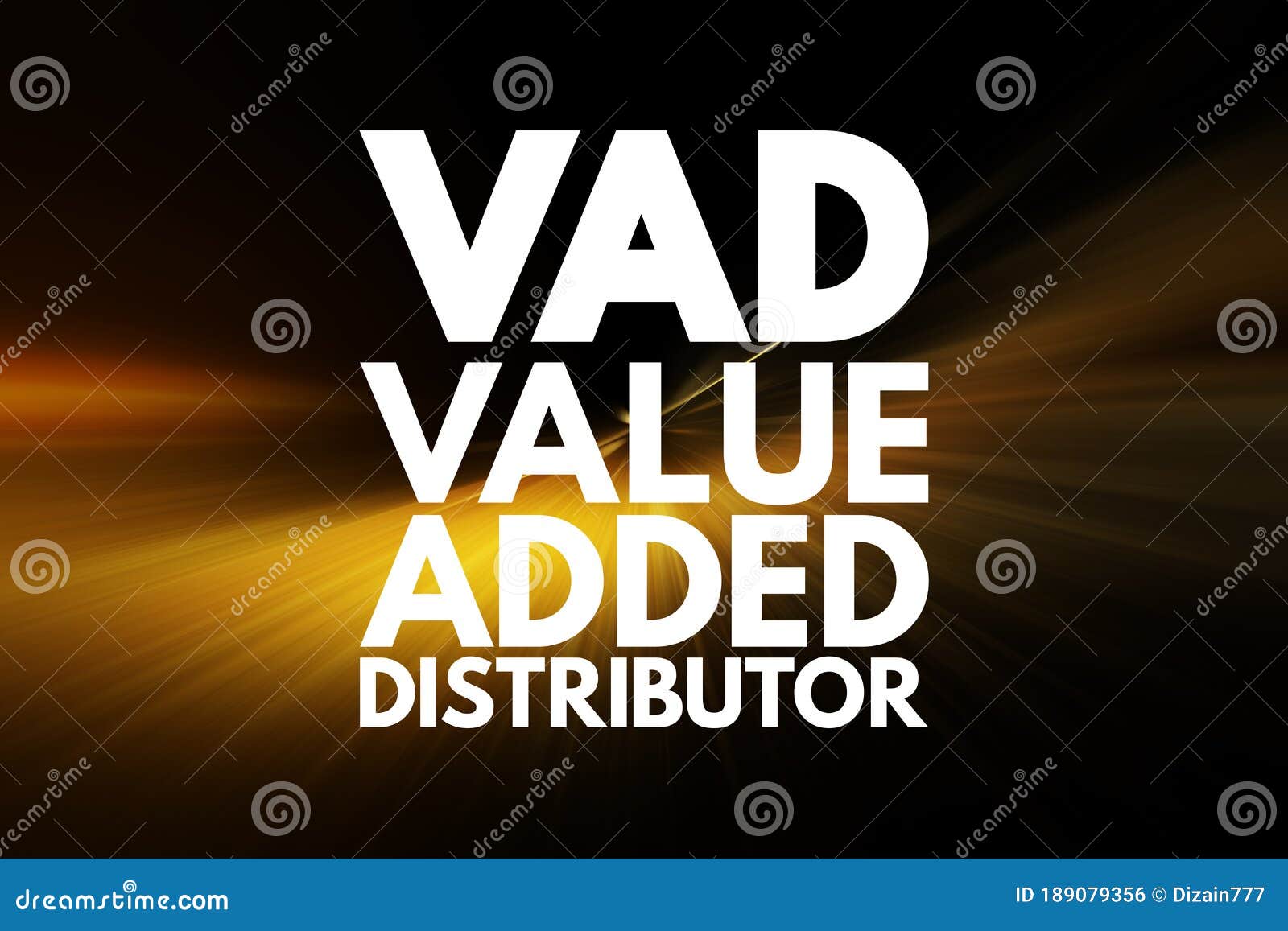 VAD - Value Added Distributor Acronym, Business Concept Background ...