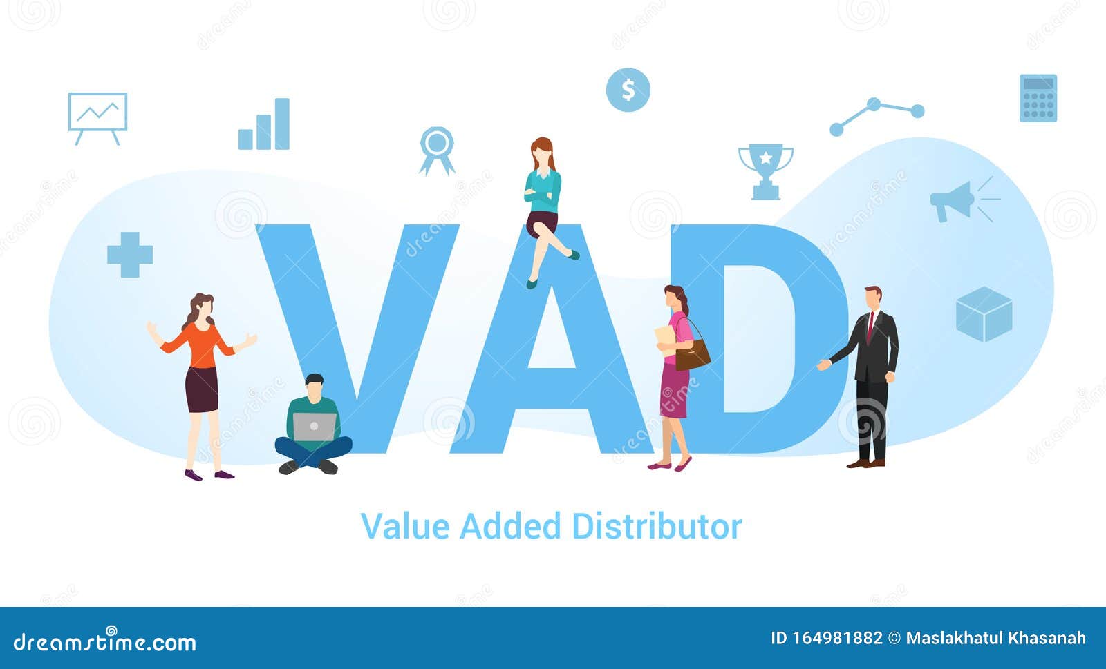 Distributor Flat Vector Illustration | CartoonDealer.com #178869556