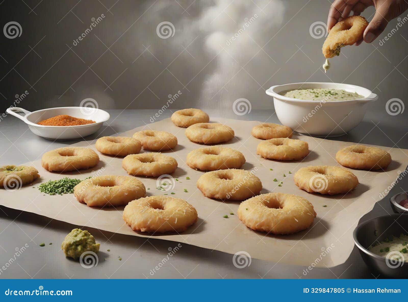 Vada, Indian Snack Food. Vada is Donut Stock Illustration ...