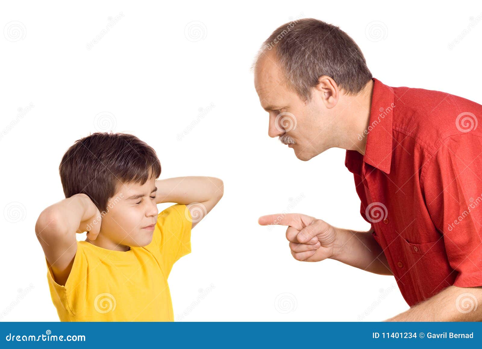 Vader Die Zijn Zoon Berispt Stock Foto - Image of bespreking, vinger ...