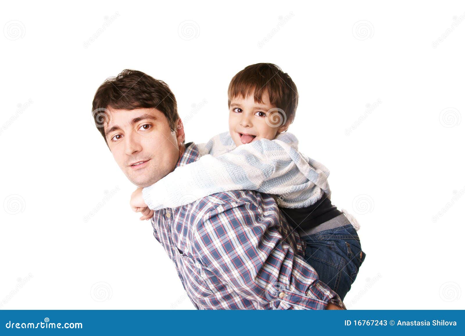 Vader en zoon stock afbeelding. Image of aantrekkelijk - 16767243