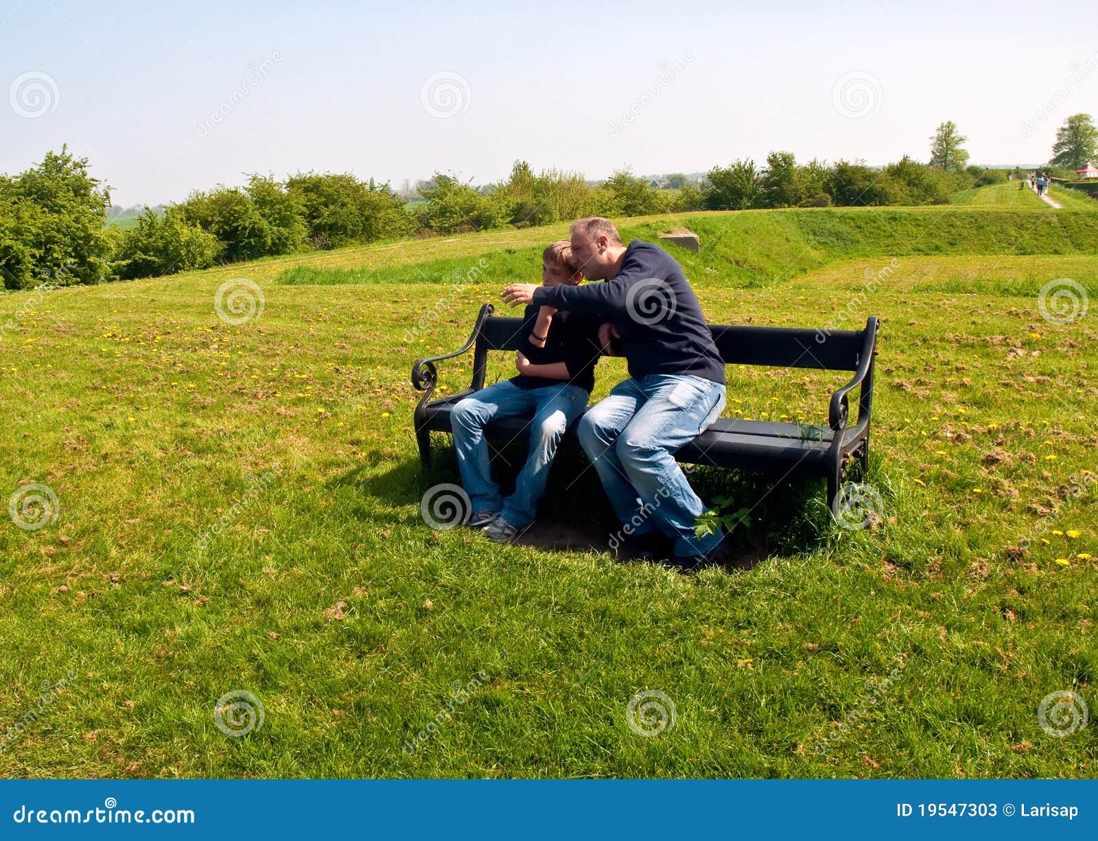 Vader en zoon. stock afbeelding. Image of zoon, kind - 19547303