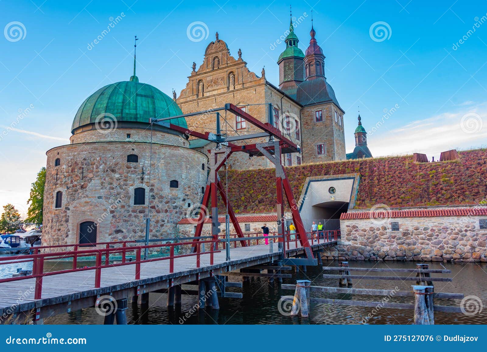 Vadstena, Sweden, July 16, 2022: Sunset View of Vadstena Castle ...