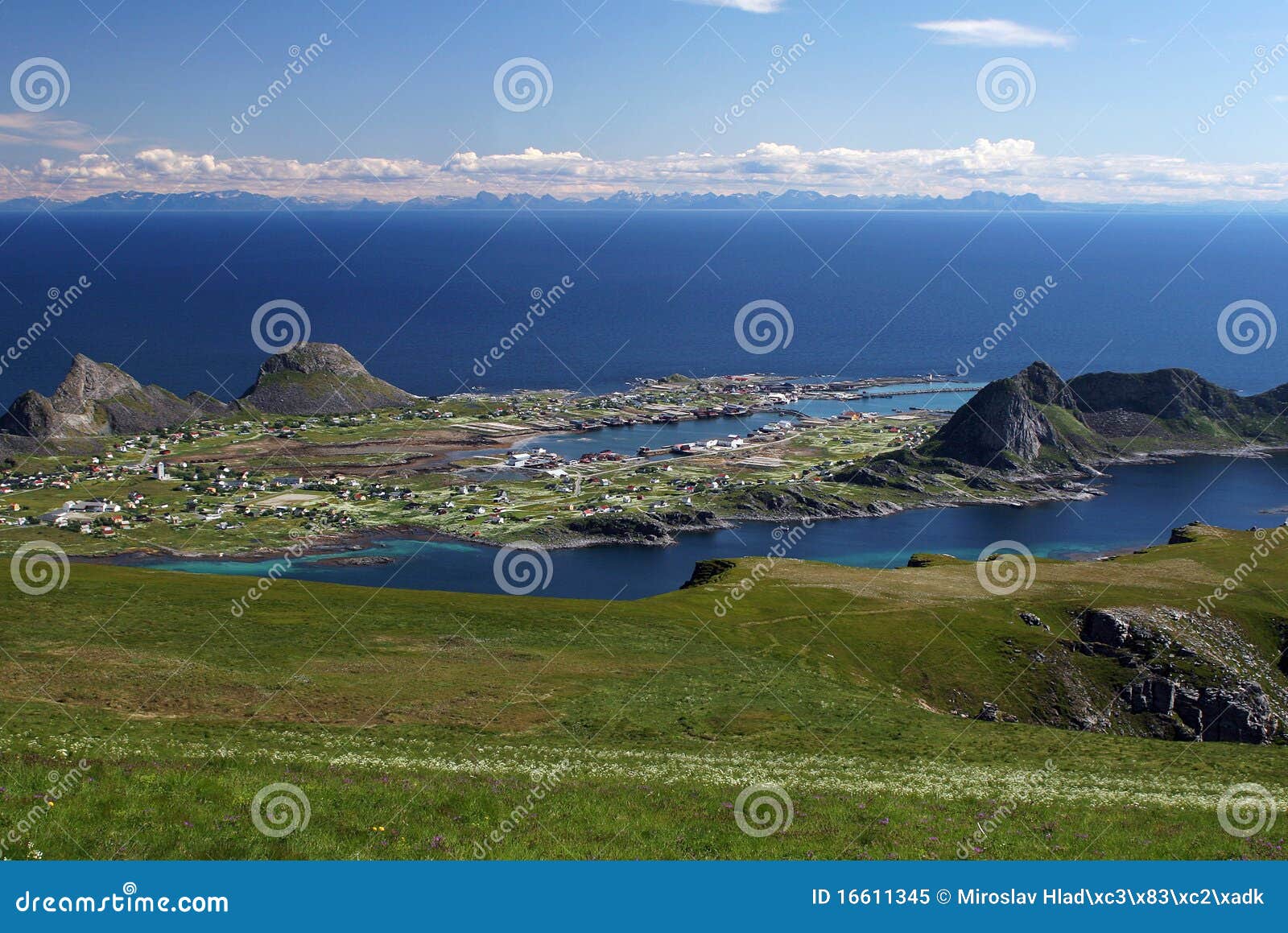 Vaeroy island stock image. Image of beach, rock, green - 16611345