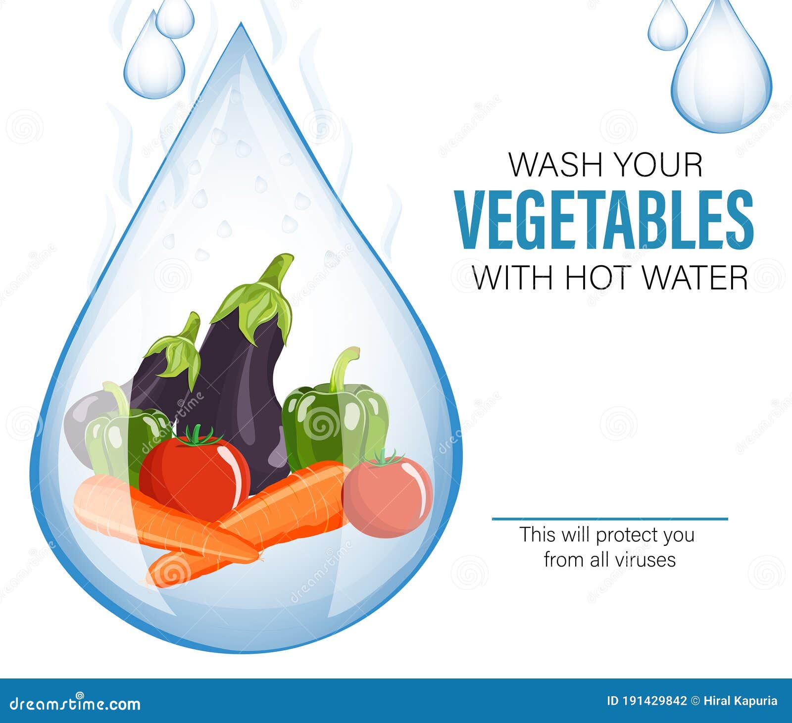 Washing Vegetable for Safety Vector Design Stock Vector - Illustration ...