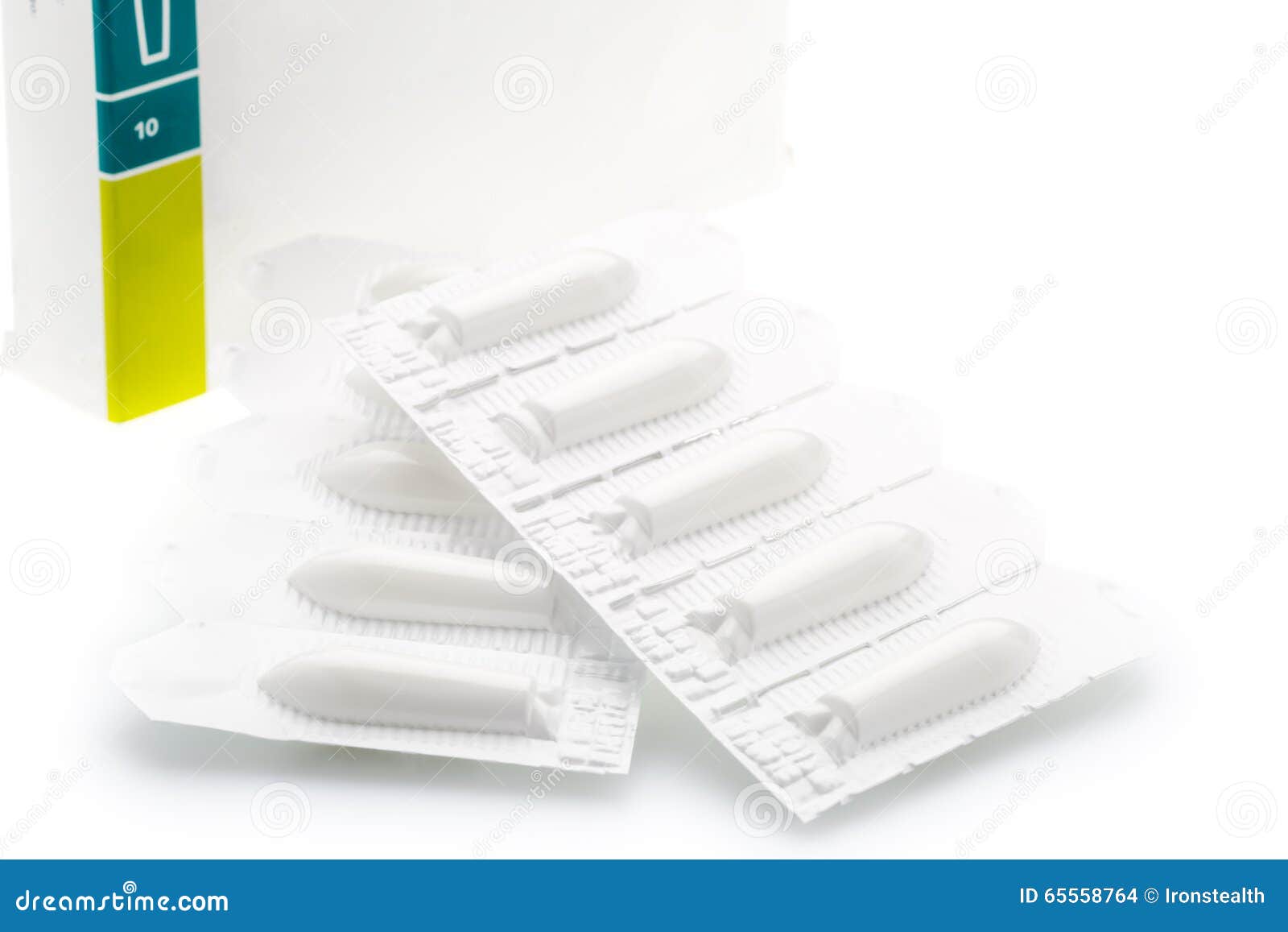 Vaginal Suppository Tablet In Plastic Strip Pack Royalty-Free Stock ...