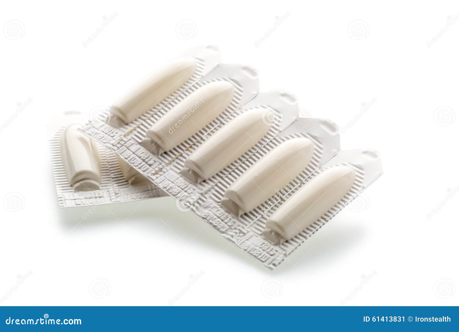 Vaginal Suppository Tablet in Plastic Strip Pack Stock Image - Image of ...