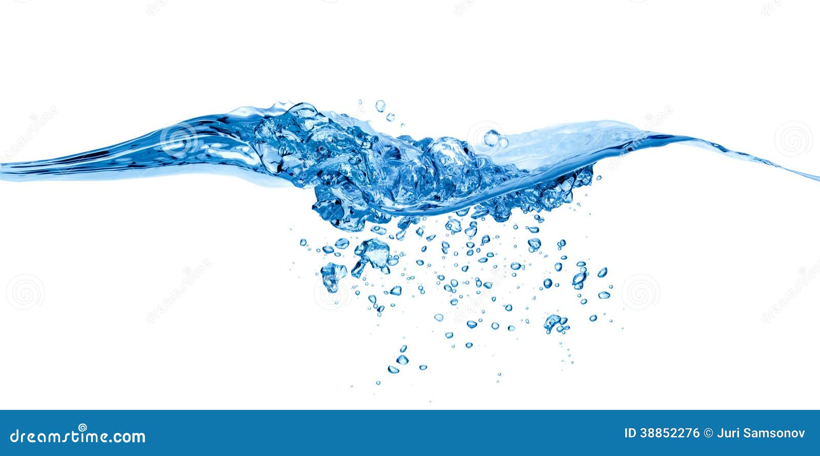 Vague D'eau Avec L'éclaboussure. Photo stock - Image du surface, pureté ...