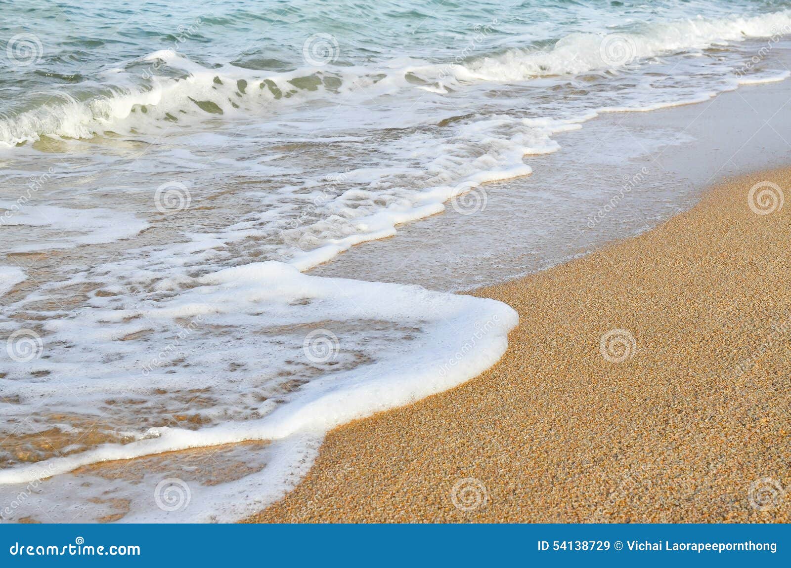Vague De La Mer Sur La Plage De Sable Image stock - Image du plage ...