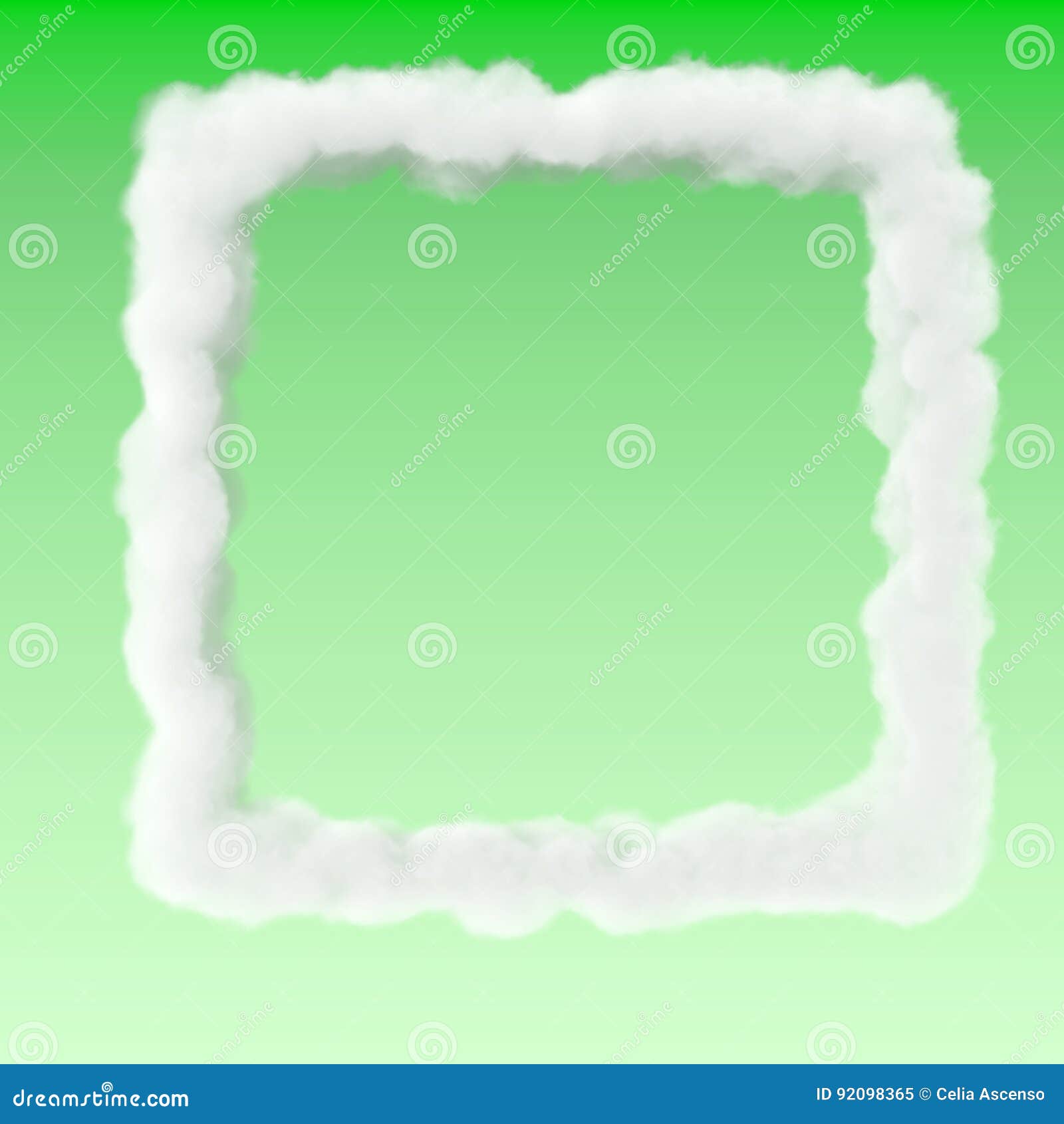 Vai a Nuvem Verde Do Quadro Do Conceito Ilustração Stock - Ilustração ...