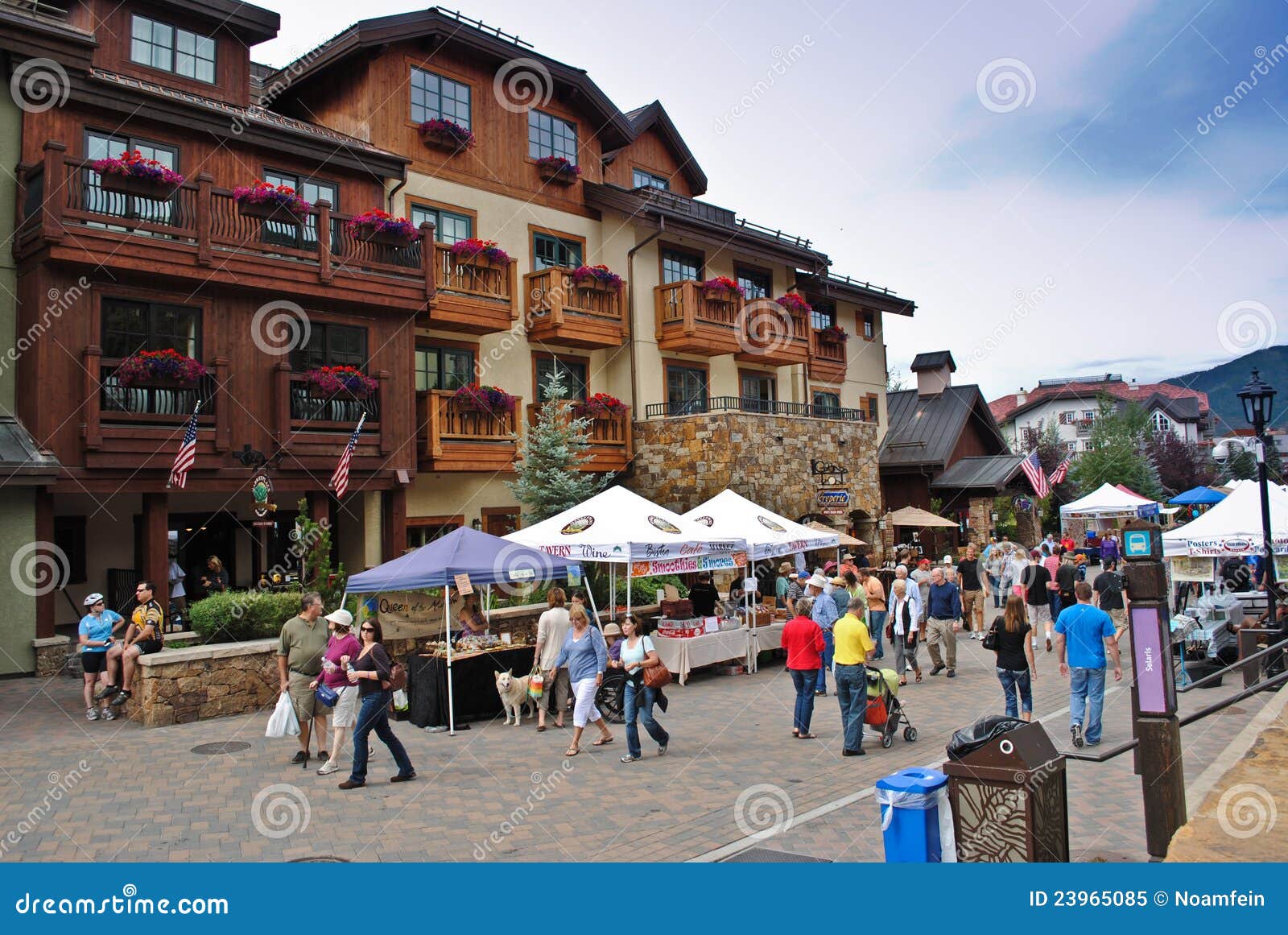 Vail, Colorado, USA Drone Village Skyline Aerial Stock Photography ...