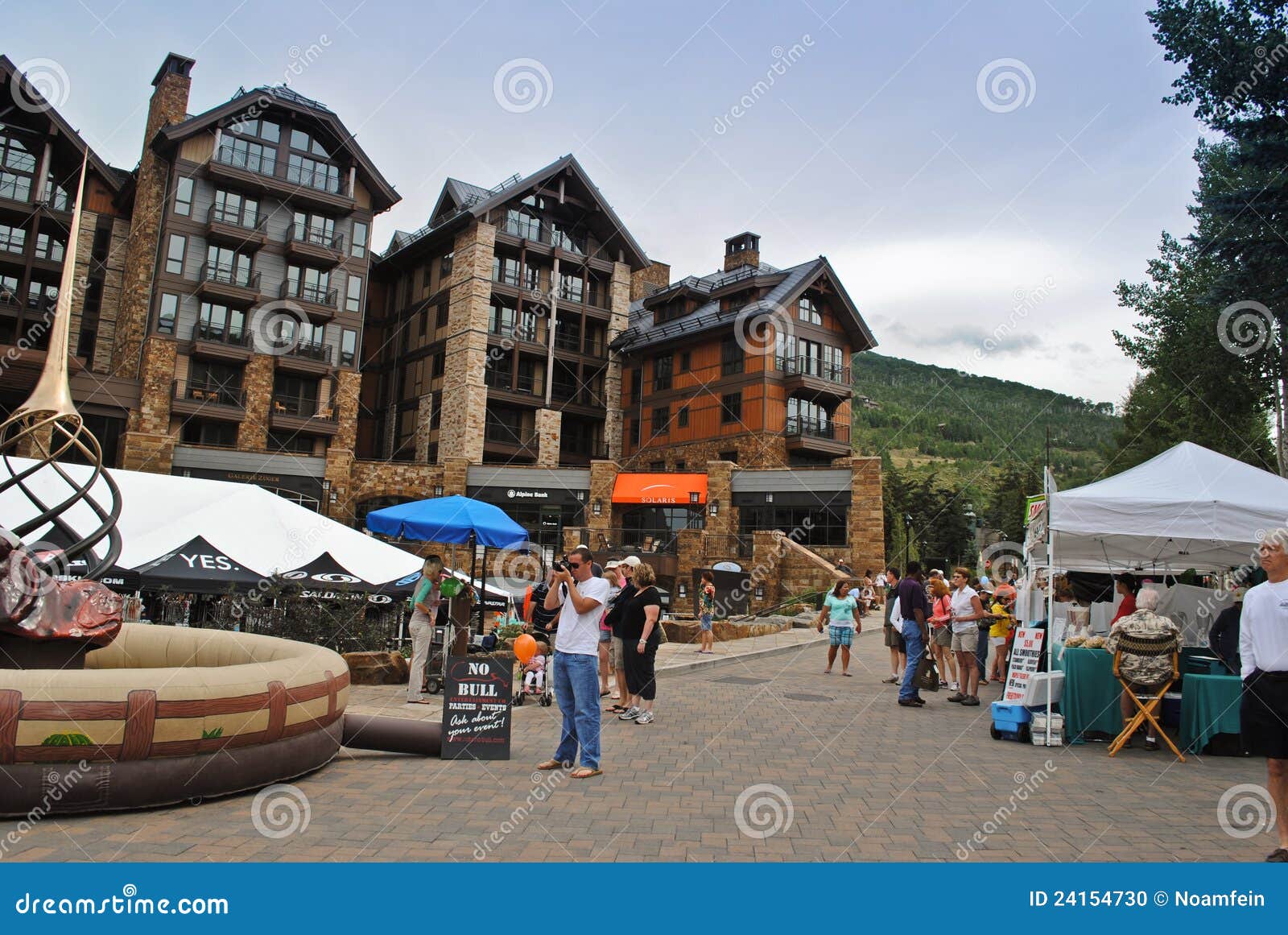 Vail, Colorado, USA Drone Village Skyline Aerial Stock Photography ...