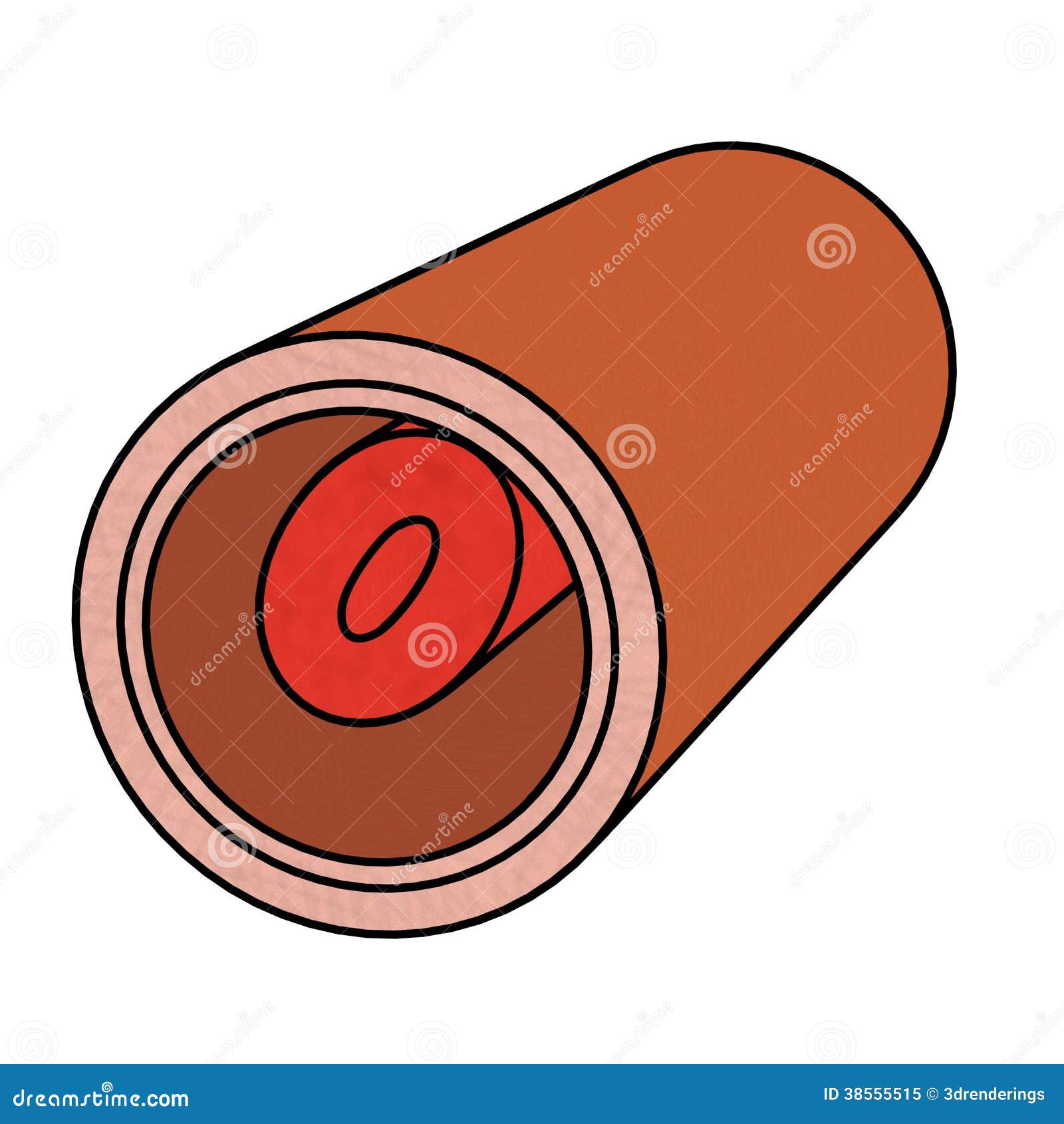 Vaisseau sanguin illustration stock. Illustration du récipient - 38555515