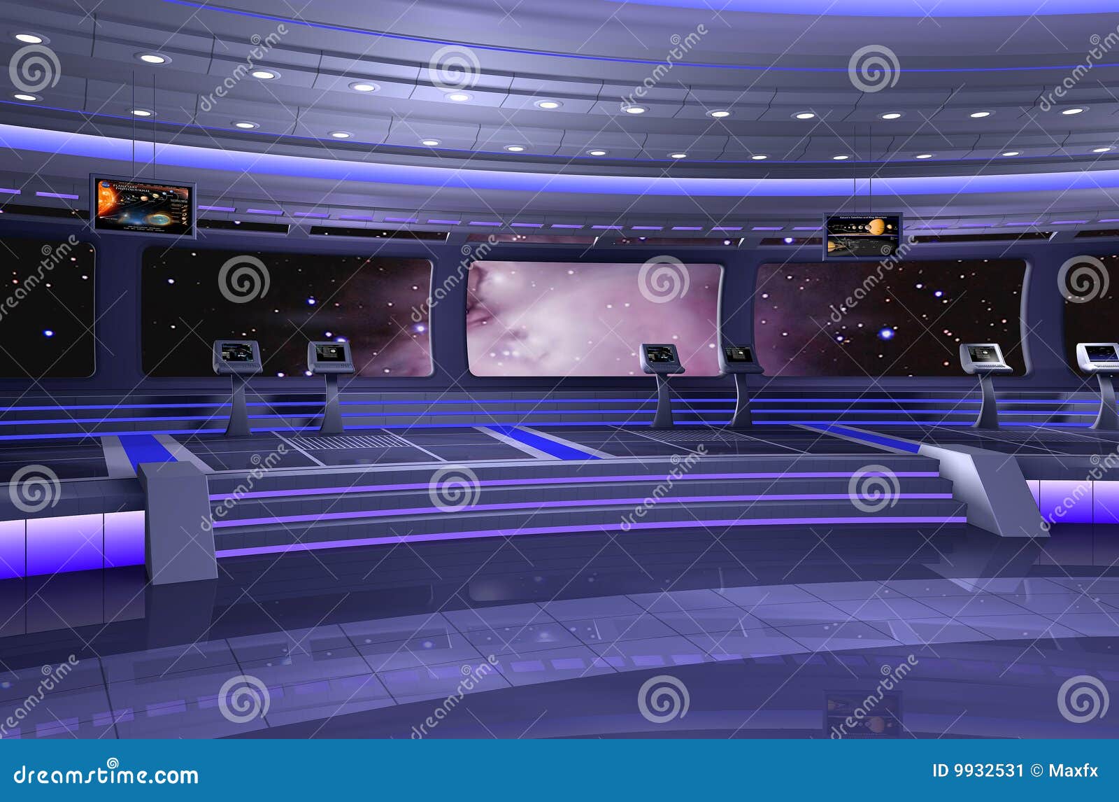 Vaisseau spatial 3d illustration stock. Illustration du hublot - 9932531