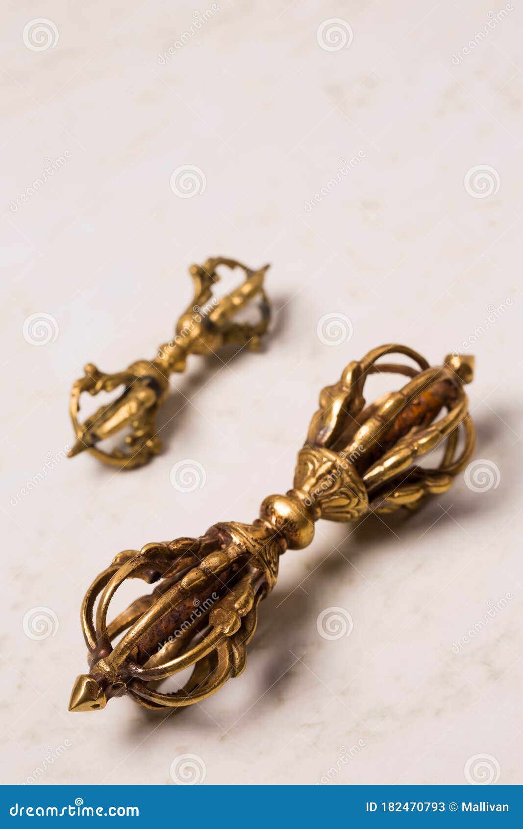 Vajra Buddhist Instrument stock image. Image of copper - 182470793