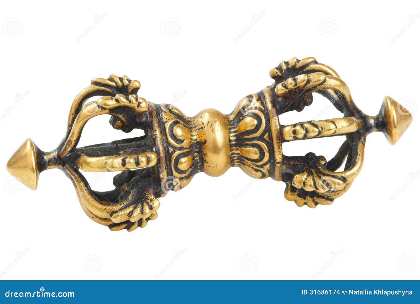 Vajra Dorje Buddhist Symbol Buddhist Artifact Royalty-Free Stock ...