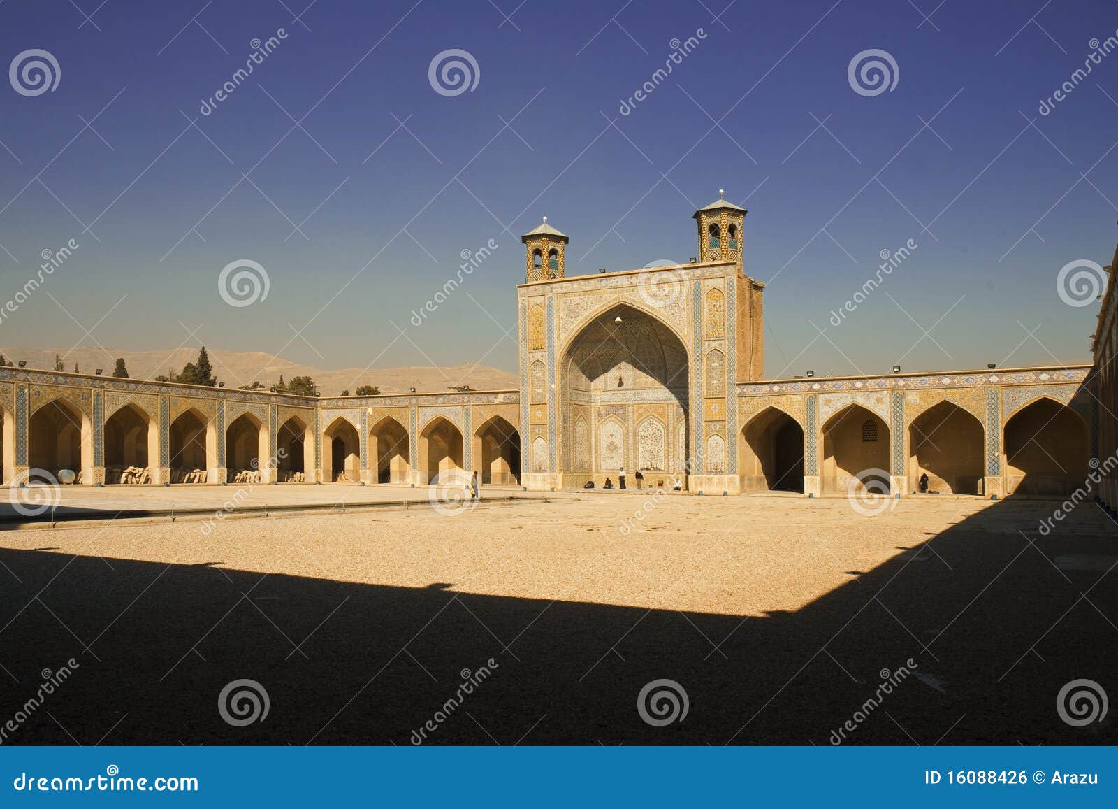 Vakil Mosque - Shiraz stock photo. Image of hall, iran - 16088426