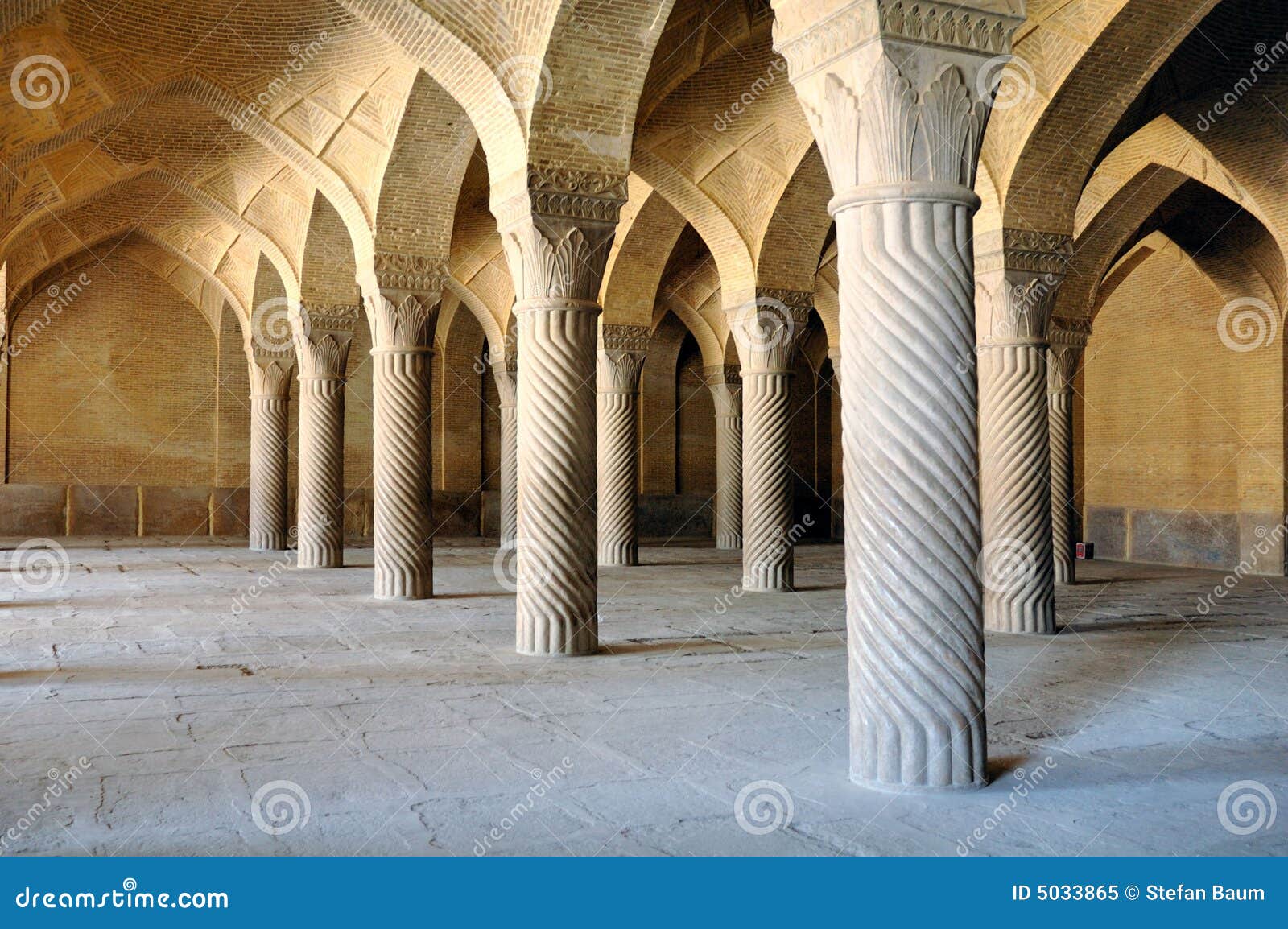 Vakil Mosque stock image. Image of iwan, iran, minbar - 5033865