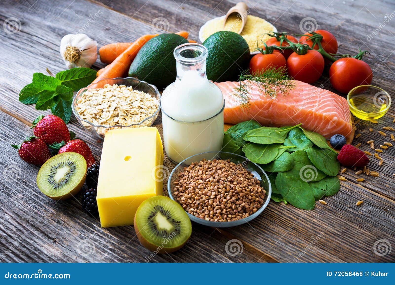 Val av sund mat arkivfoto. Bild av kontroll, idé, spenat - 72058468