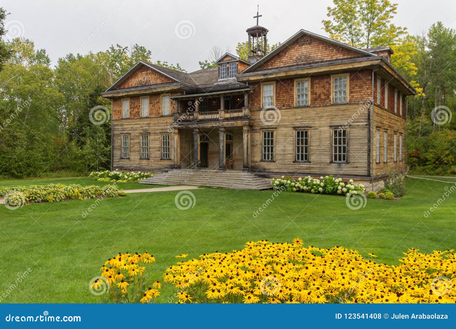 Val Jalbert town stock photo. Image of village, quebec - 123541408