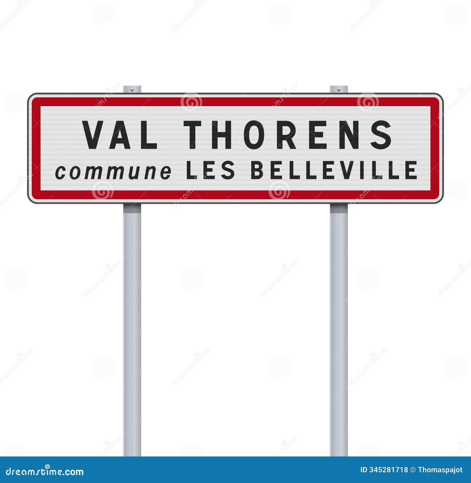 Val Thorens City Traffic Sign Illustration In France | CartoonDealer ...