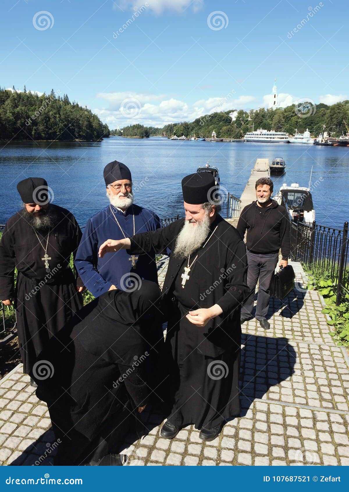 Monks and Pilgrims of the Valaam Monastery Editorial Photo - Image of ...