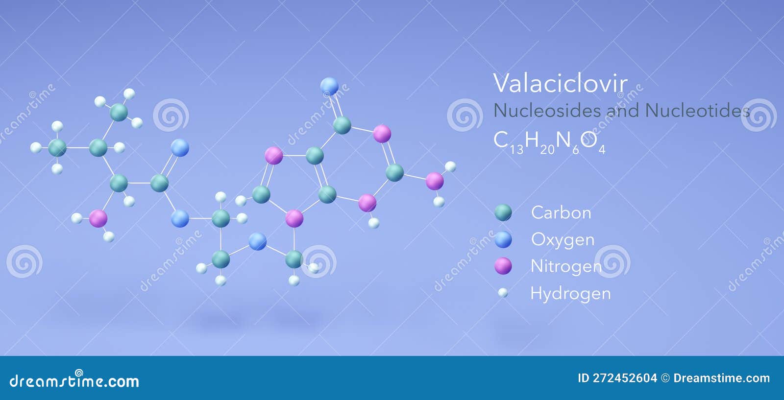 Valaciclovir Molecule, Molecular Structures, Nucleosides and ...