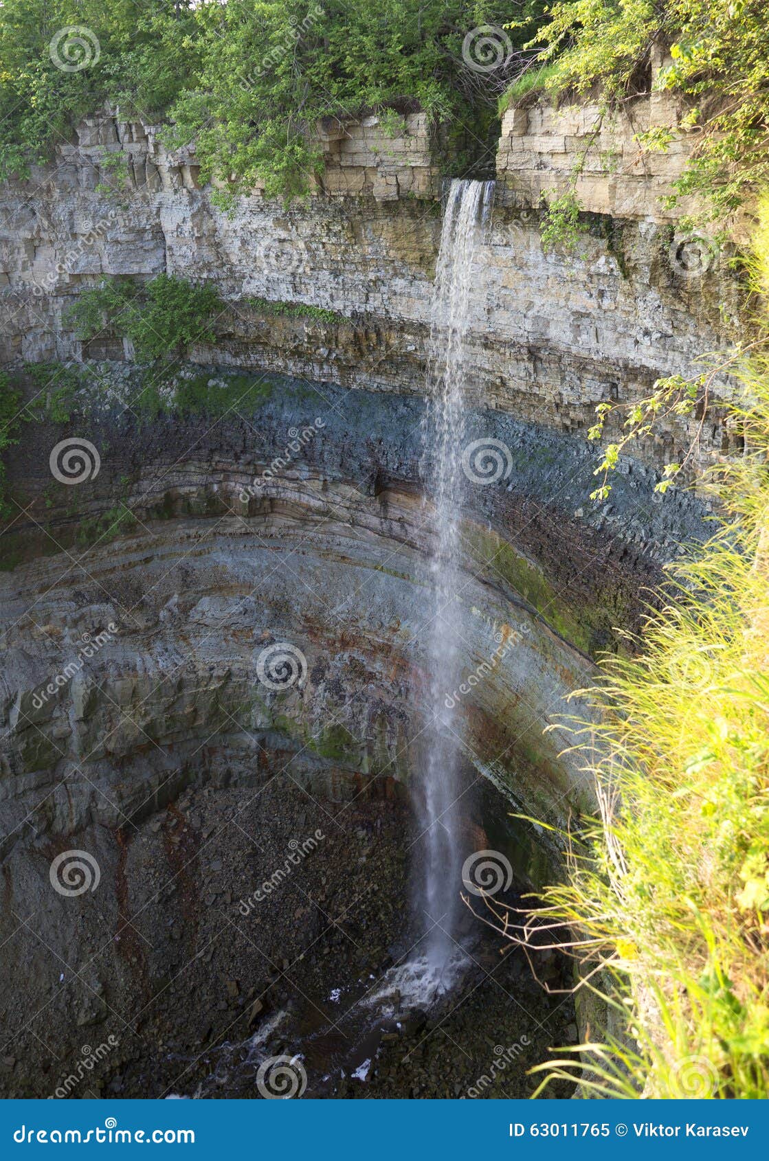 The Valaste Waterfall. Estonia Stock Image - Image of high, water: 63011765
