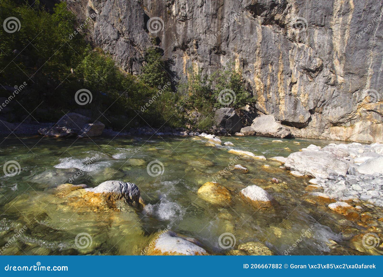The Valbona River in Albania Stock Photo - Image of energy, balkan ...