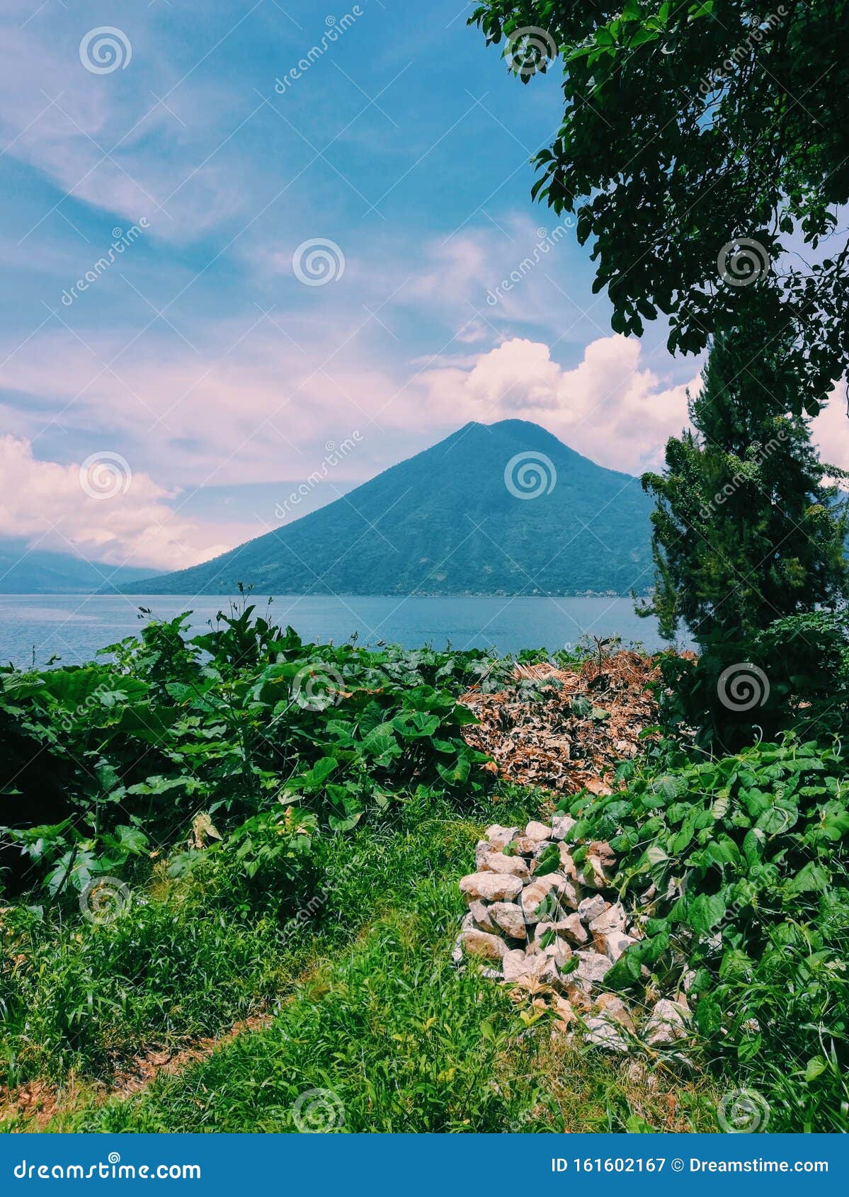 Volcano stock image. Image of valcano, lake, nature - 161602167