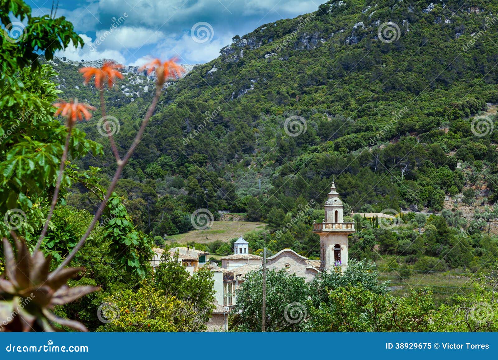 Valdemossa Village, Majorca Stock Image - Image of building, nature ...