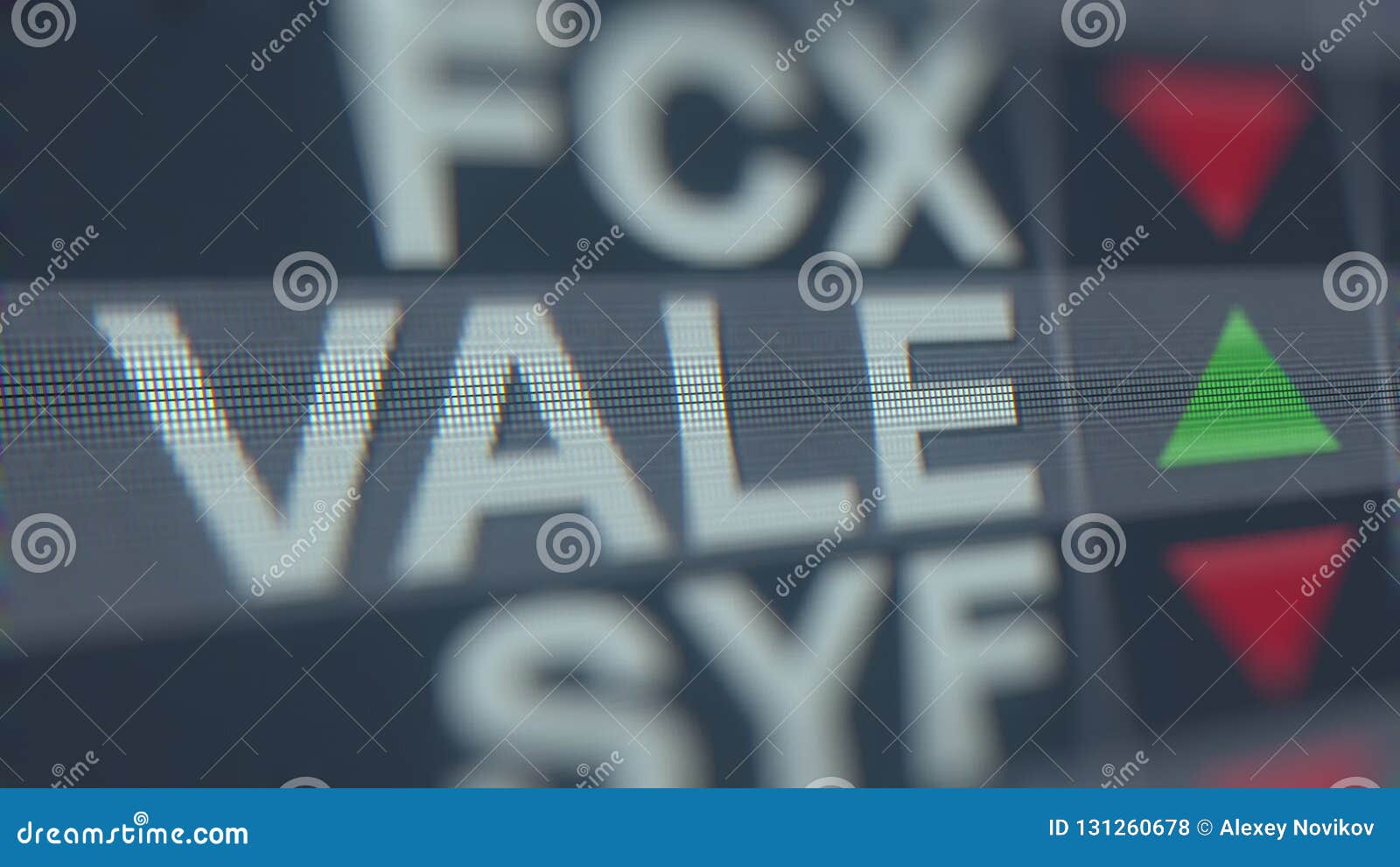 Vale Adr VALE Stock Ticker, Conceptual Editorial Loopable Animation ...