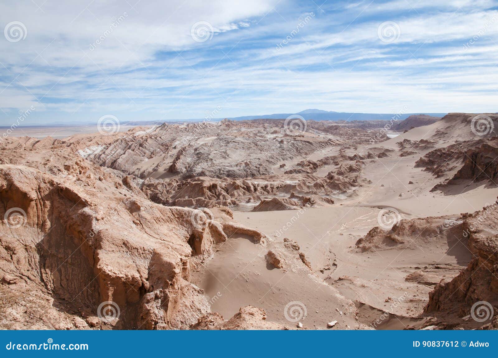 Vale Da Lua - Deserto De Atacama - O Chile Foto de Stock - Imagem de ...