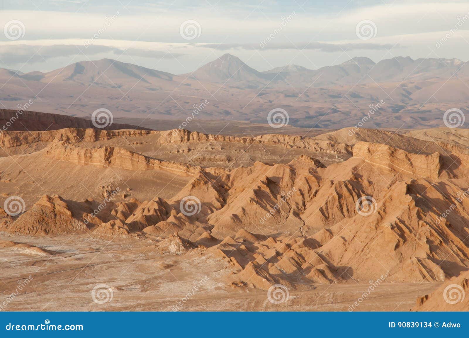 Vale Da Lua - Deserto De Atacama - O Chile Foto de Stock - Imagem de ...