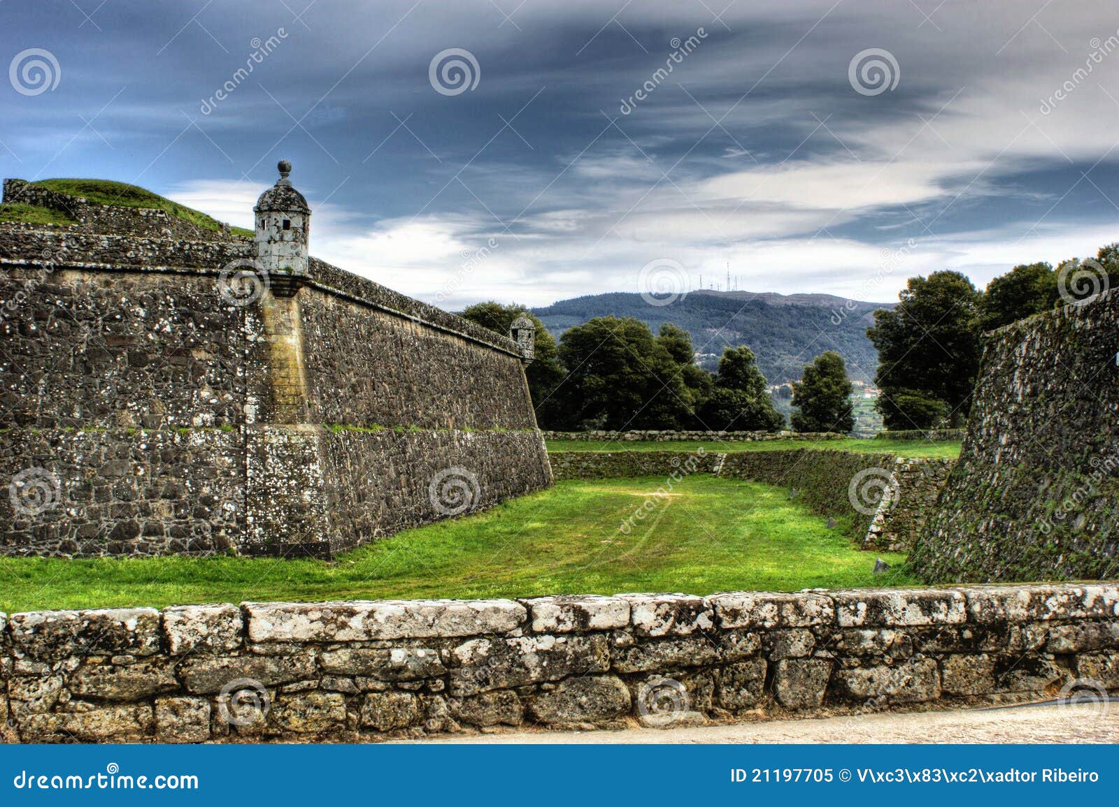 Valenca fortress stock image. Image of travel, tourism - 21197705