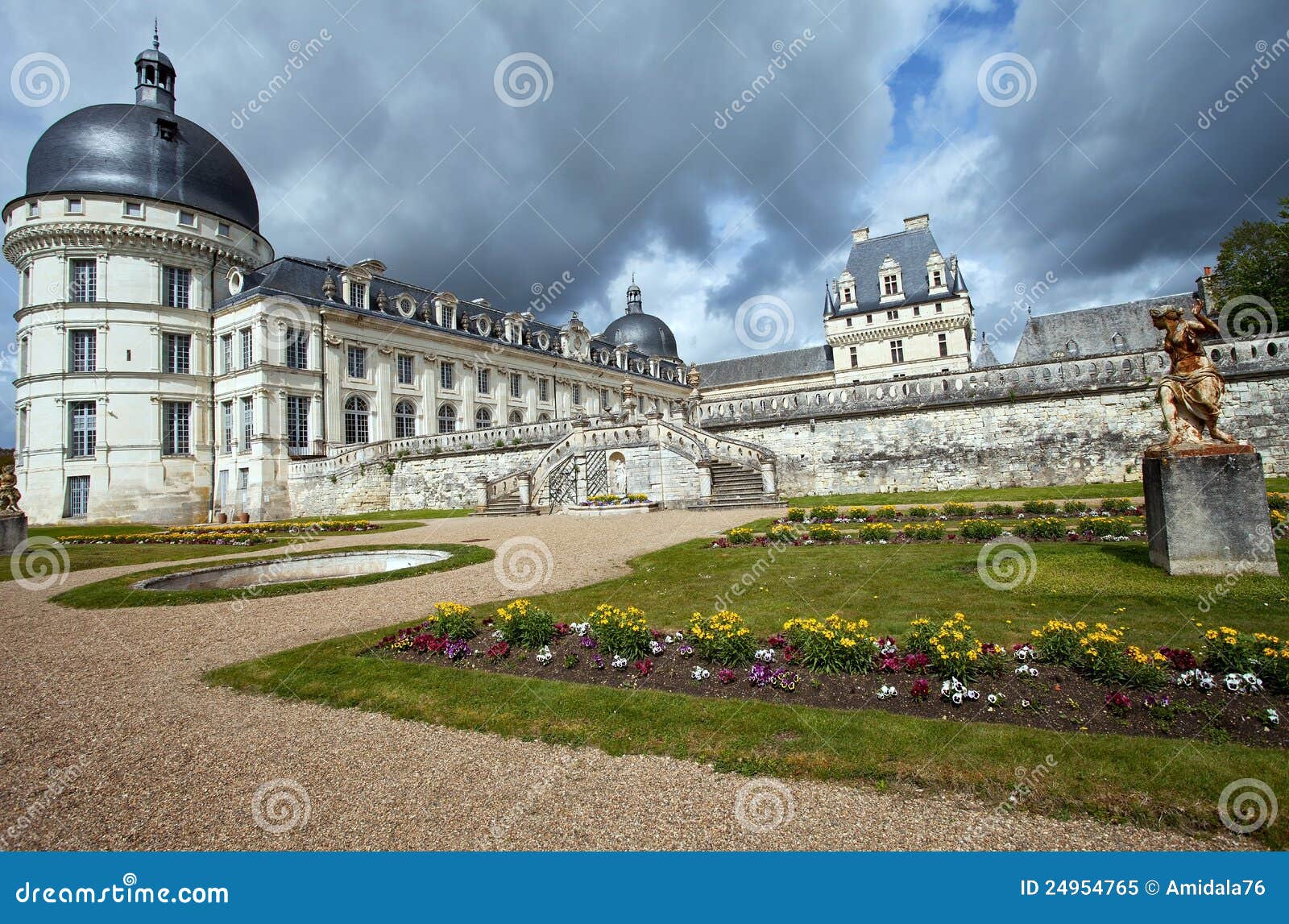 Valencay stock image. Image of trip, tower, chateau, nature - 24954765