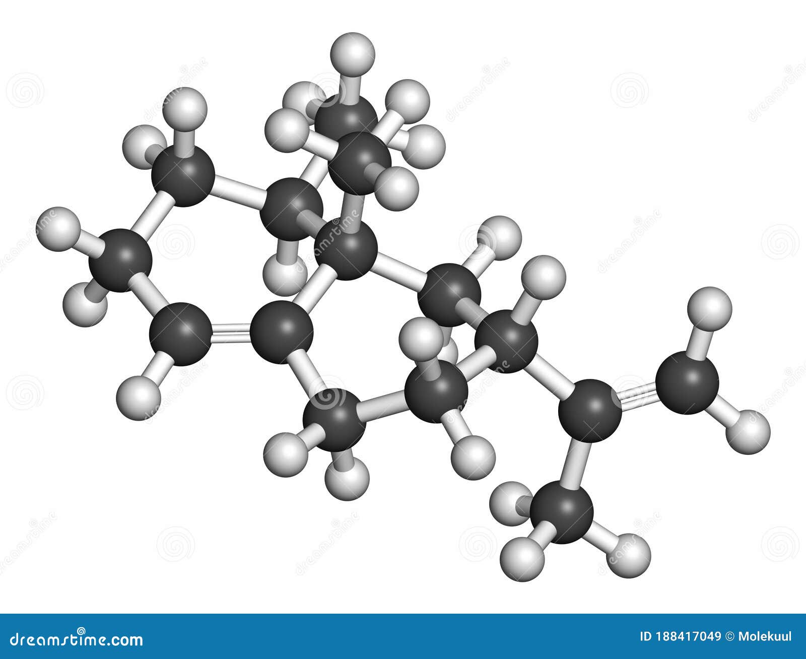 Valencene Molecule. It Is Carbobicyclic Compound, Sesquiterpene, Aroma ...