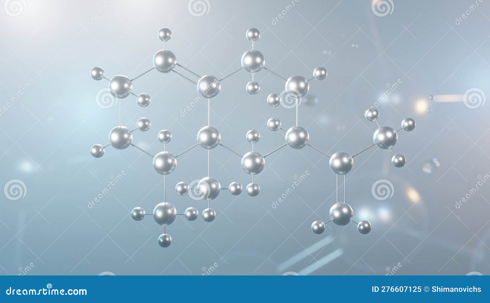 Valencene Molecular Structure, 3d Model Molecule, Sesquiterpene ...