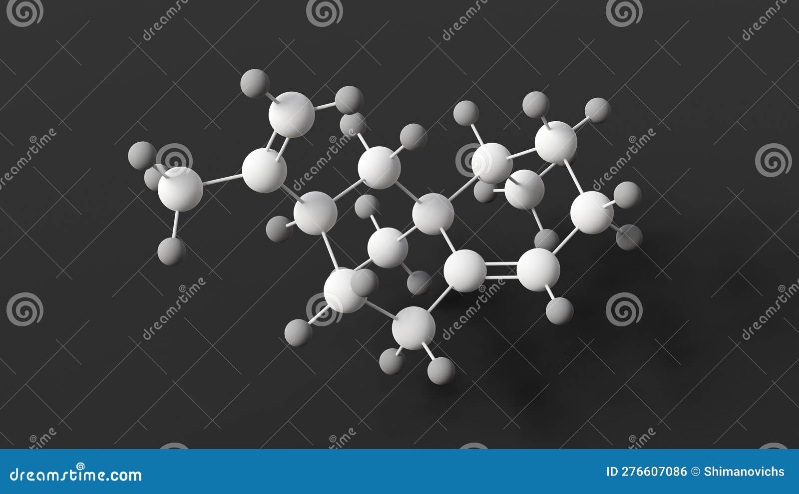 Valencene Molecule, Molecular Structure, Sesquiterpene, Ball and Stick ...