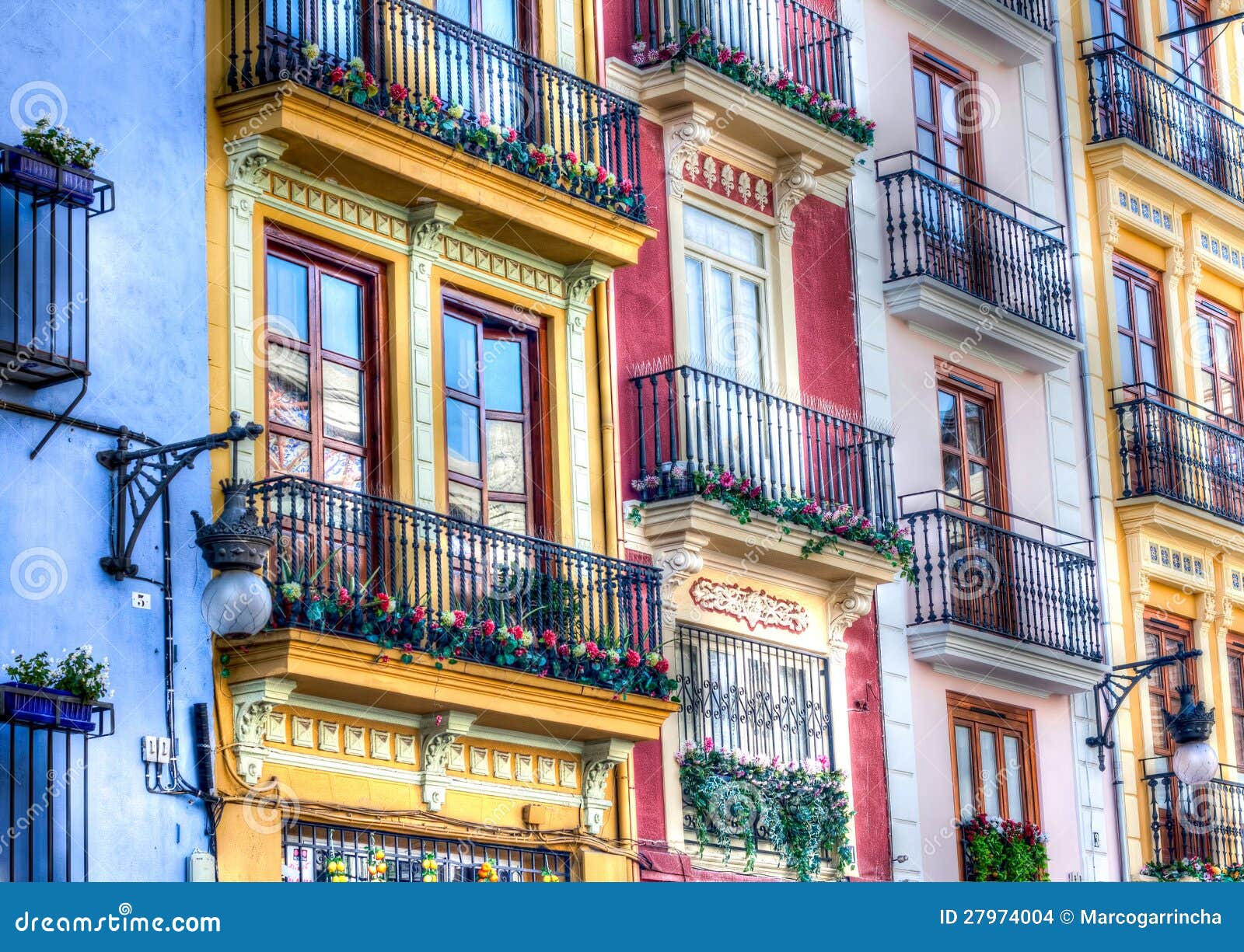 Valencia building stock photo. Image of urban, colorful - 27974004