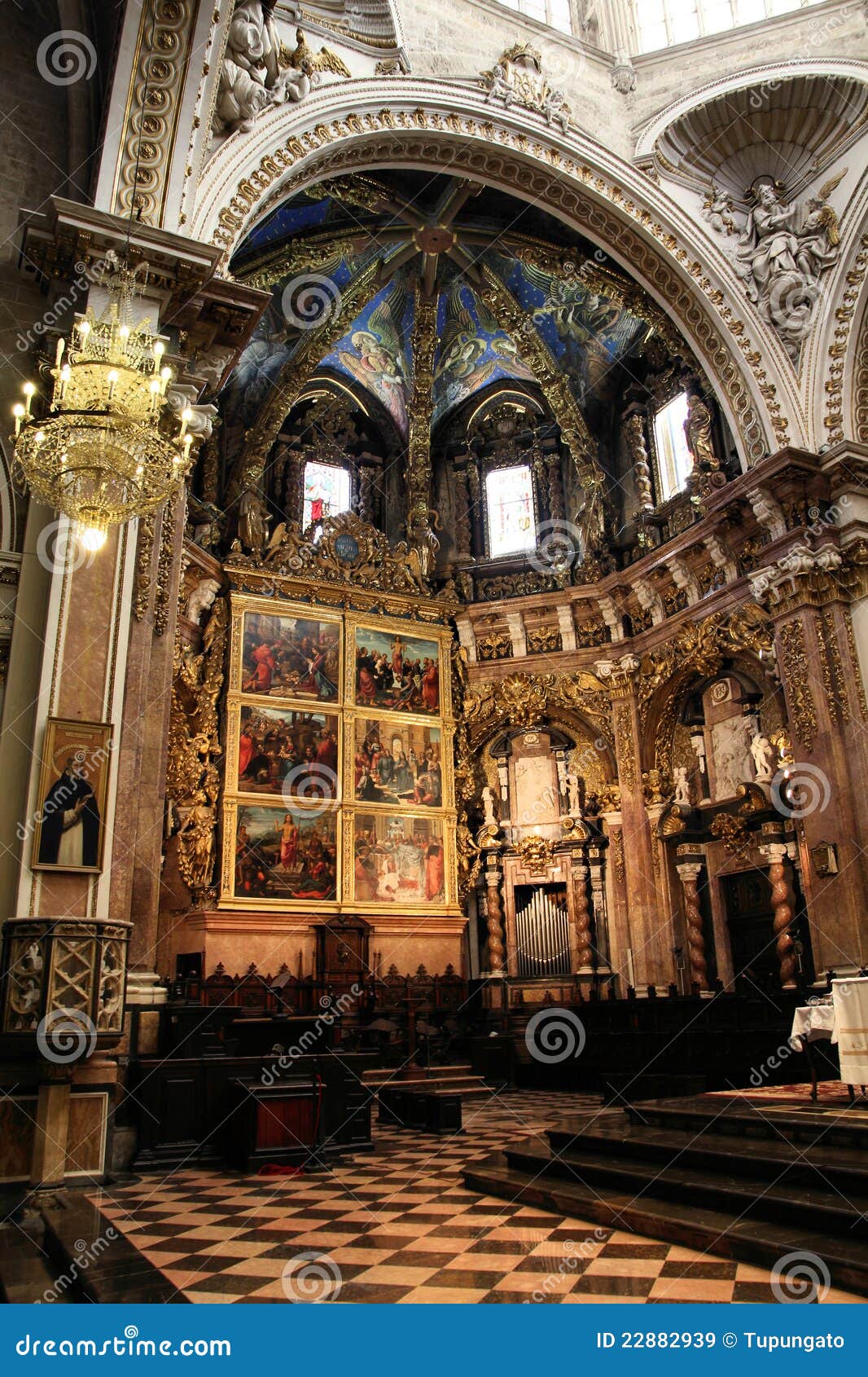 Valencia Cathedral stock image. Image of vintage, famous - 22882939
