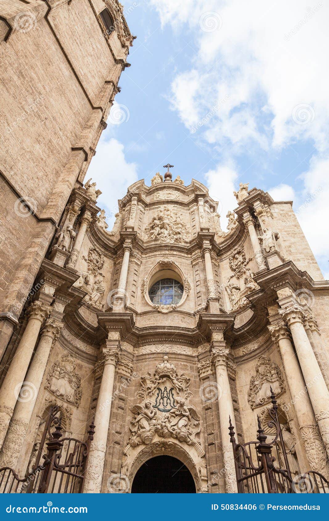 Valencia Cathedral fotografia stock. Immagine di presupposto - 50834406