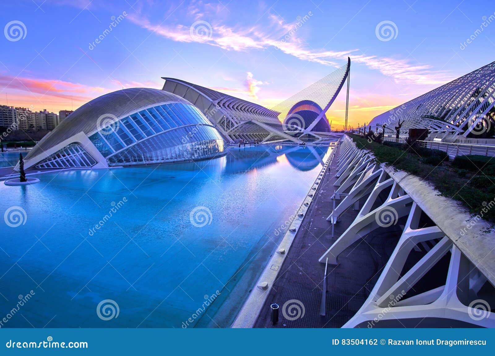 Valencia City of Arts and Sciences Sunrise. Editorial Photography ...