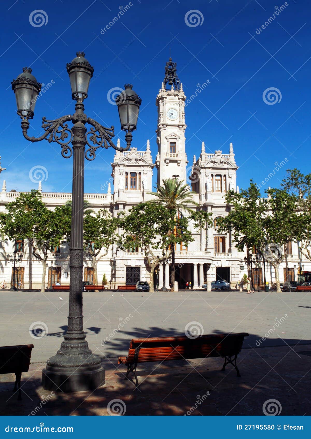 Valencia City Hall stock photo. Image of tourism, place - 27195580