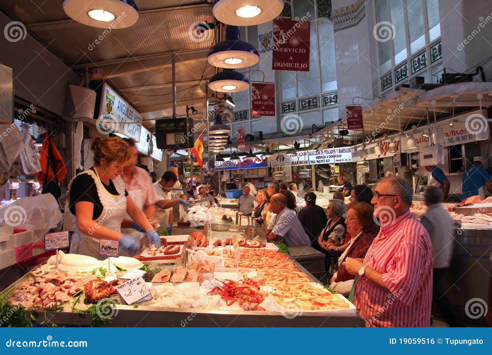 Valencia market editorial photo. Image of inside, stalls - 19059516