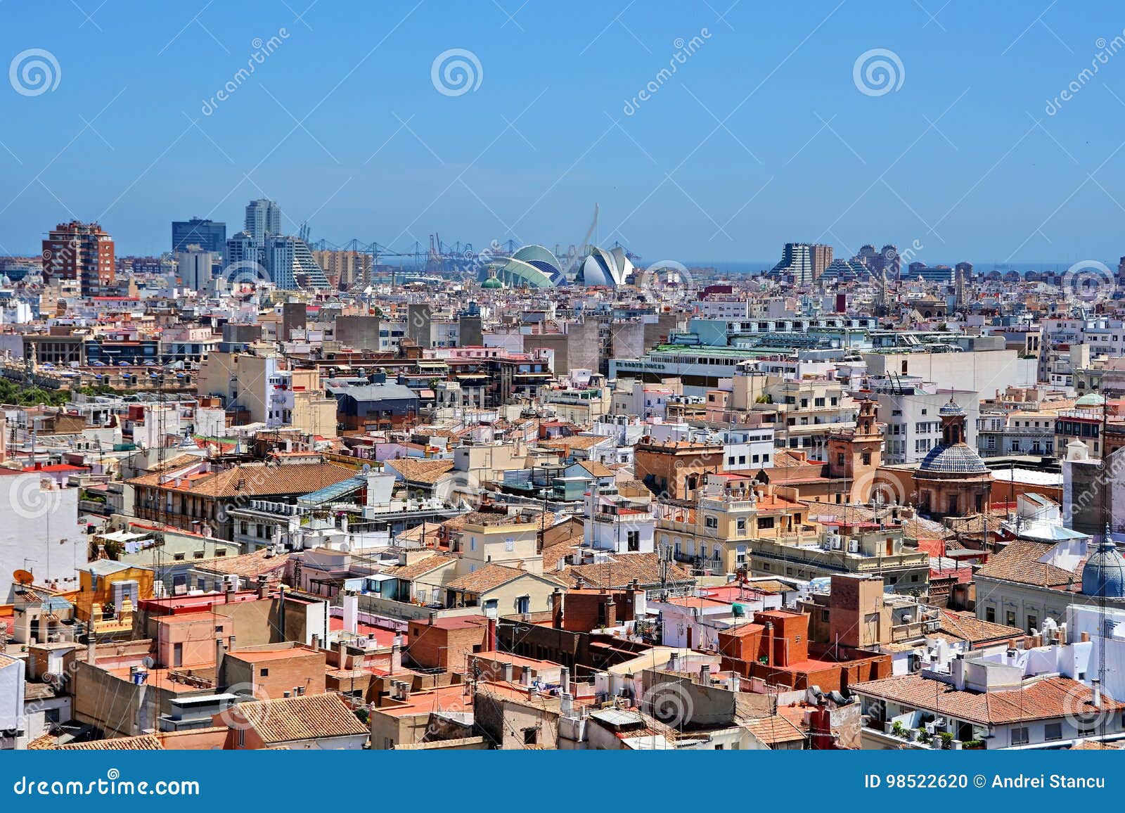 Valencia stock photo. Image of reina, outdoor, buildings - 98522620