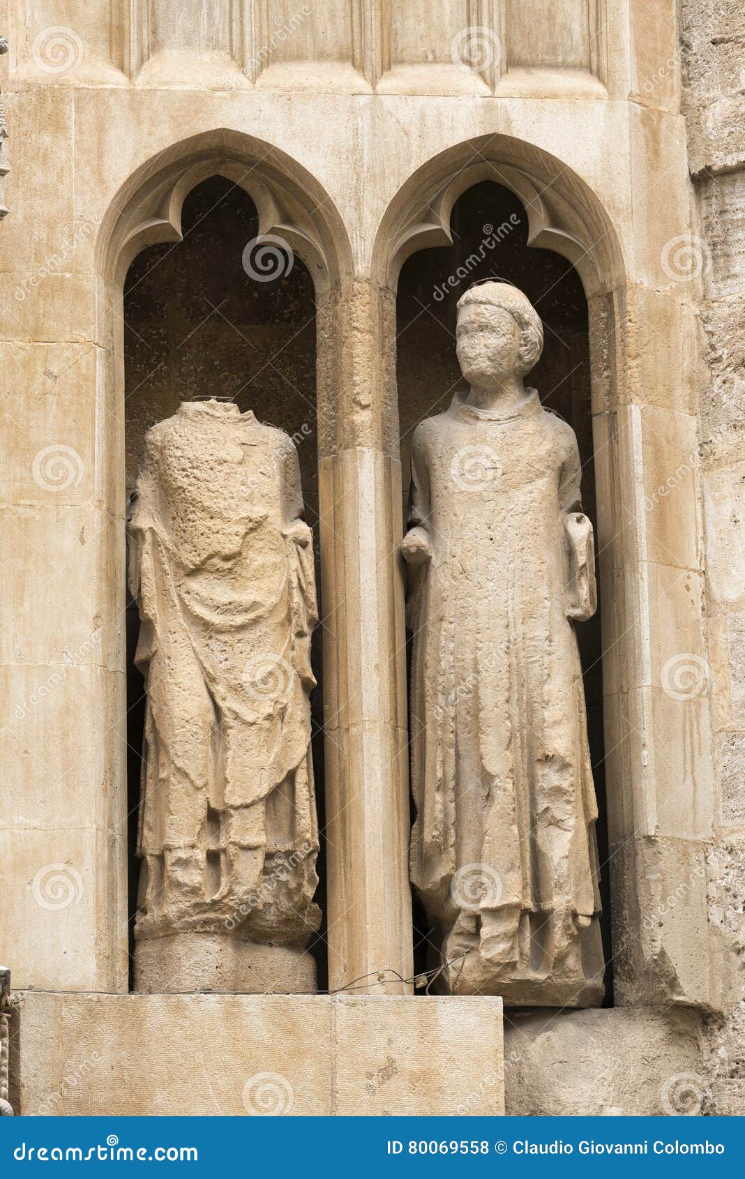 Valencia (Spain), Cathedral Stock Photo - Image of medieval, sacred ...
