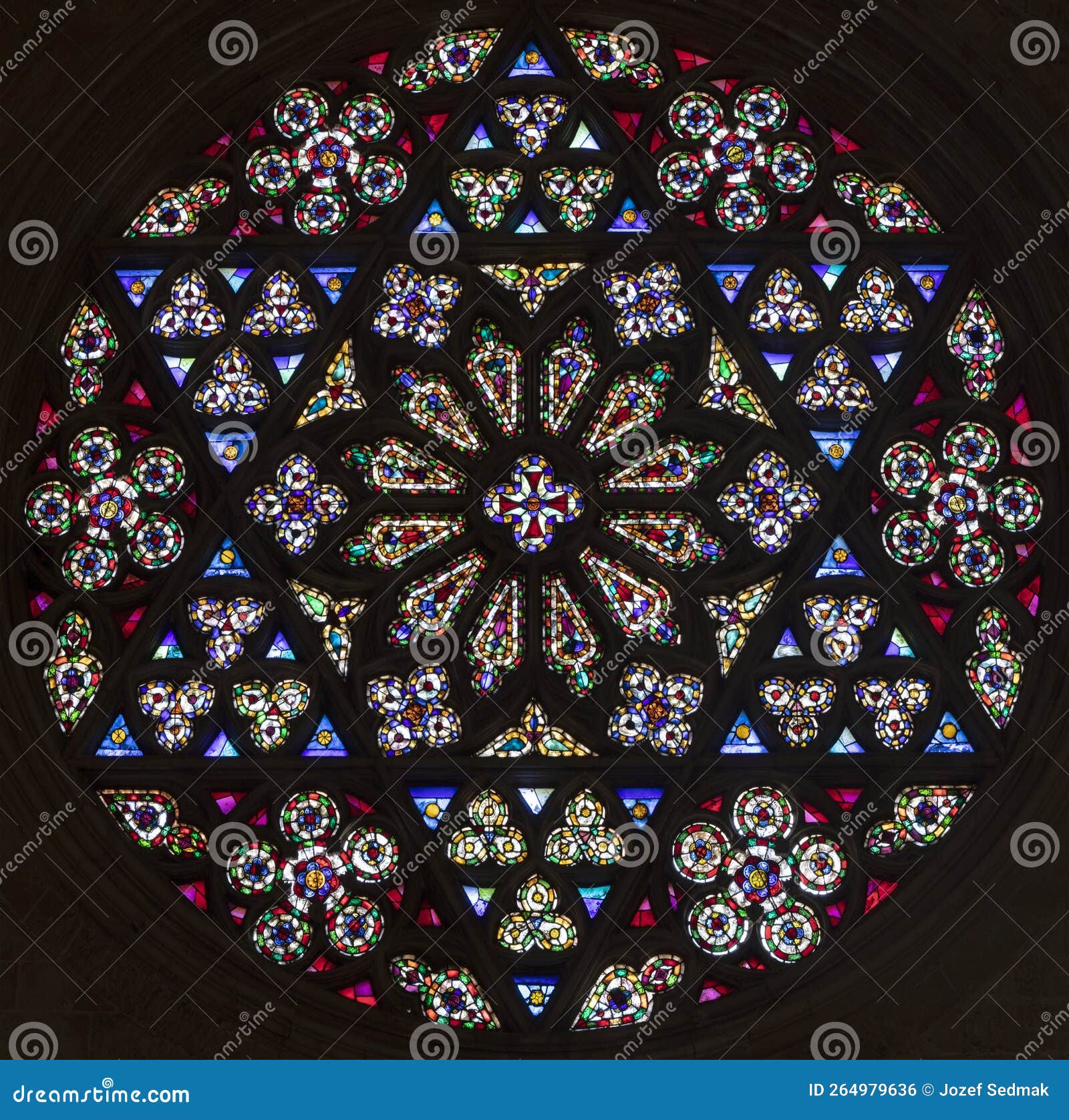 VALENCIA, SPAIN - FEBRUAR 14, 2022: the Gothic Rosette of the Cathedral Stock Photo - Image of ...