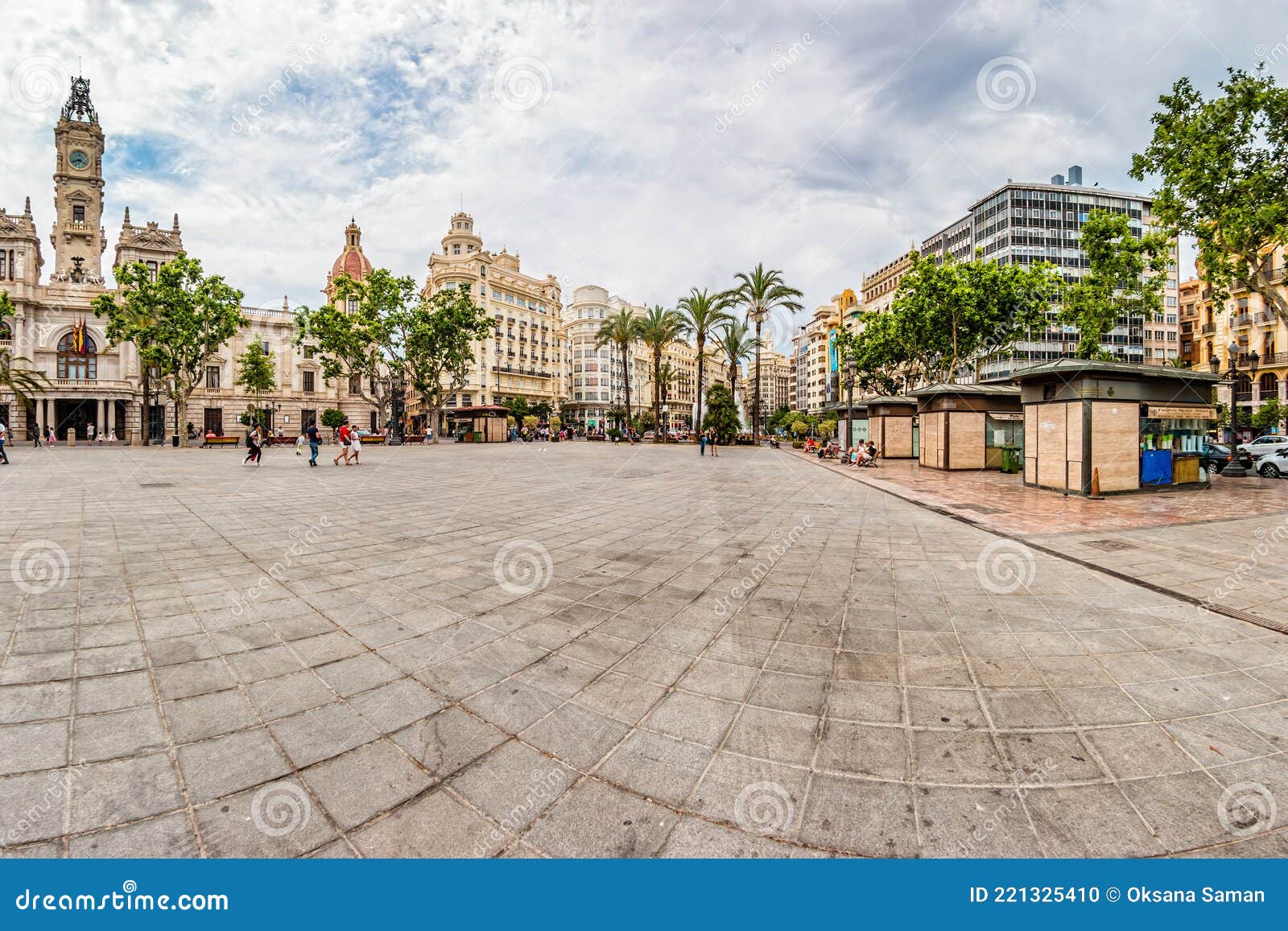 The Main Square of Valencia Editorial Image - Image of europe ...